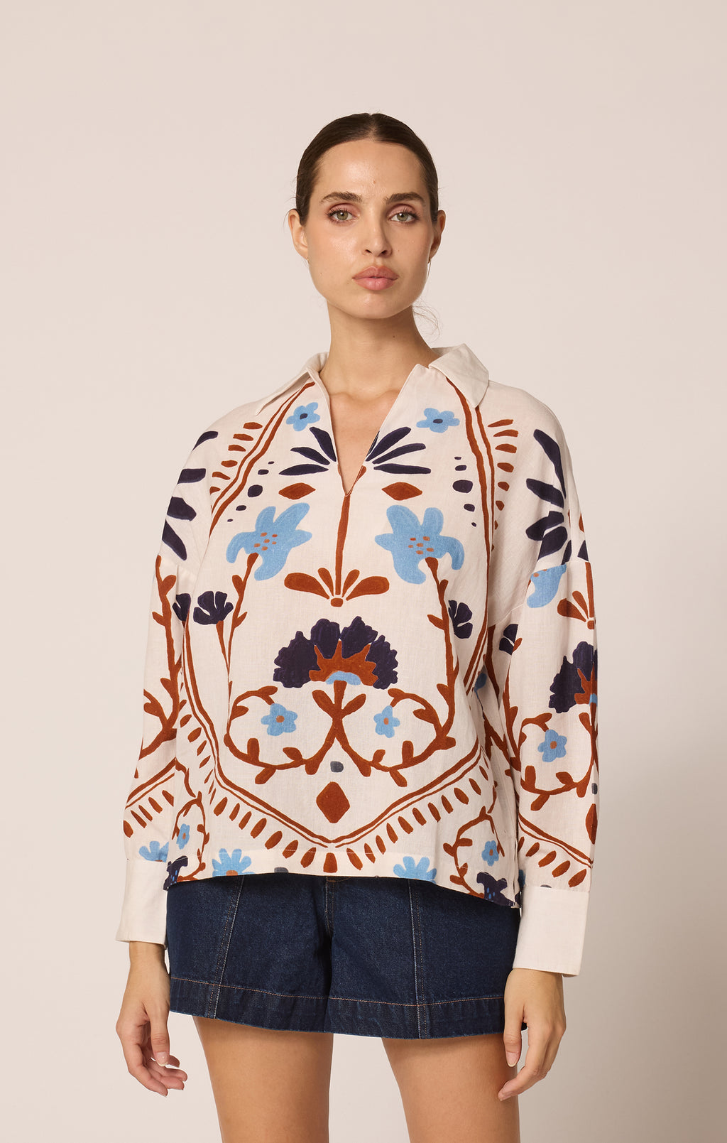 Miranda Blouse - Liliana Print – Monkee's of Gainesville