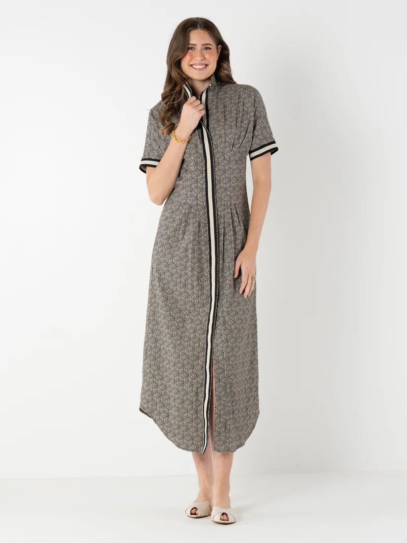 Georgia Dress - Black Tonal Monogram – Monkee's of Gainesville